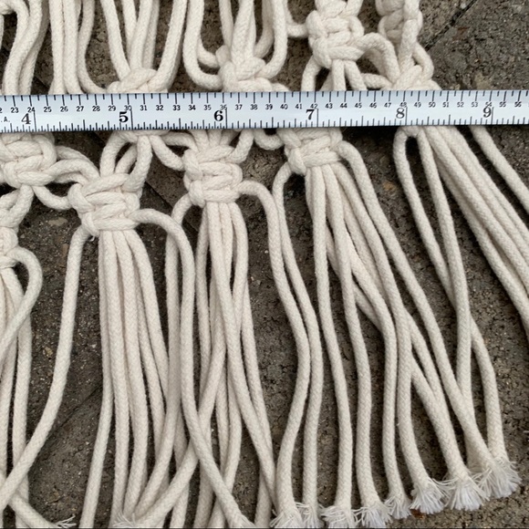 Bags | Macrame Boho Handbag Wwooden Handles | Poshmark